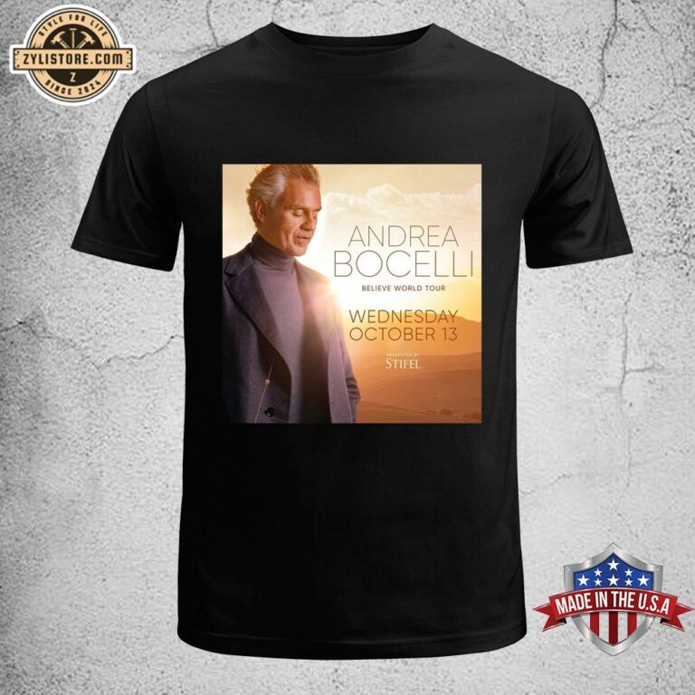 Andrea Bocelli Music Tour 2025 Poster Canvas