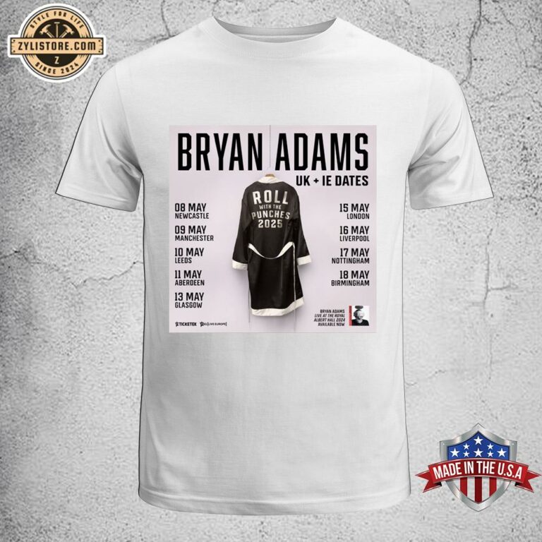 Bryan Adams Music Tour 2025 Unisex T-Shirt