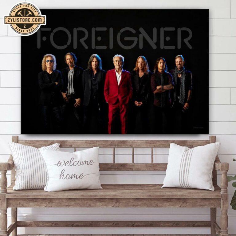 Foreigner 2024 Plane Tour Poster Canvas